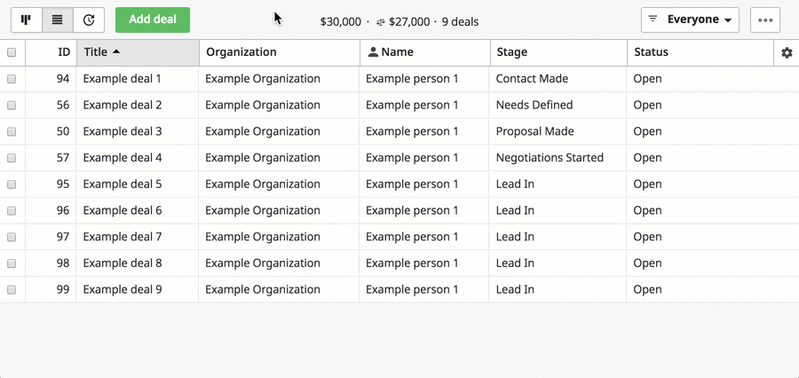 Bulk-Bearbeitung und Filterung - Knowledge Base