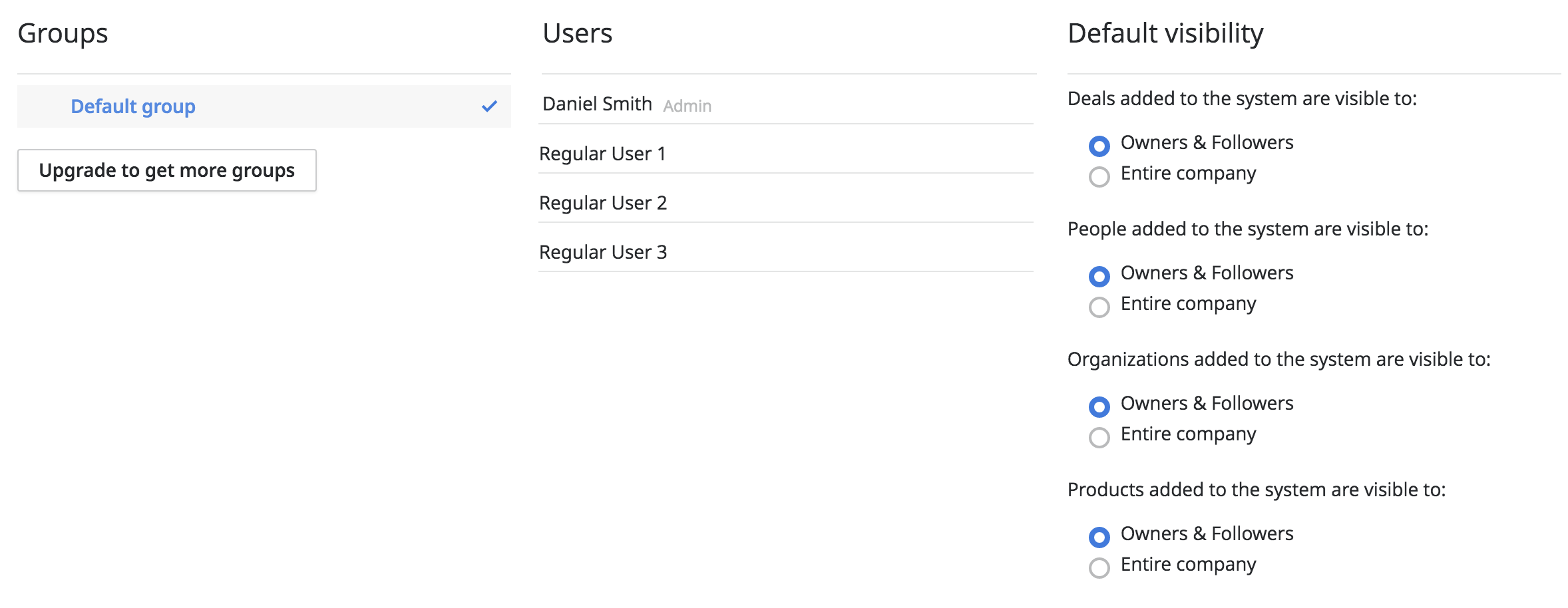 Visibility Groups - Knowledge Base